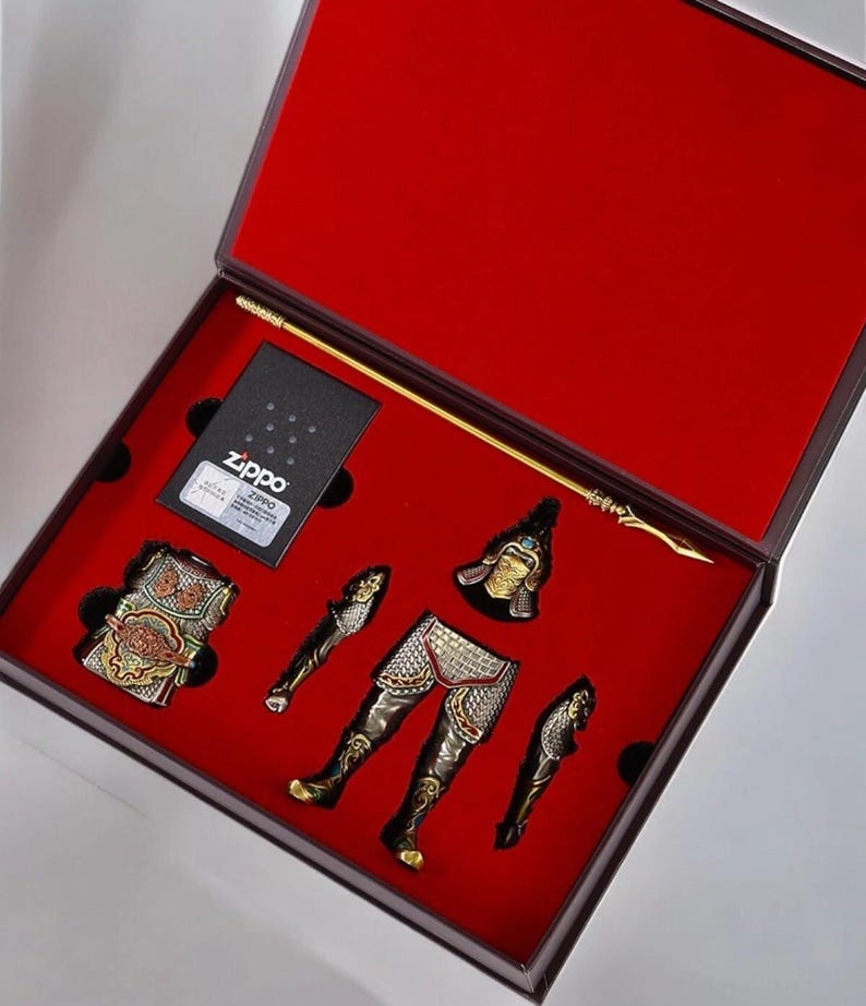 Zippo Samurai Warrior Limited Edition Table Set 610807 With Magnetic ...