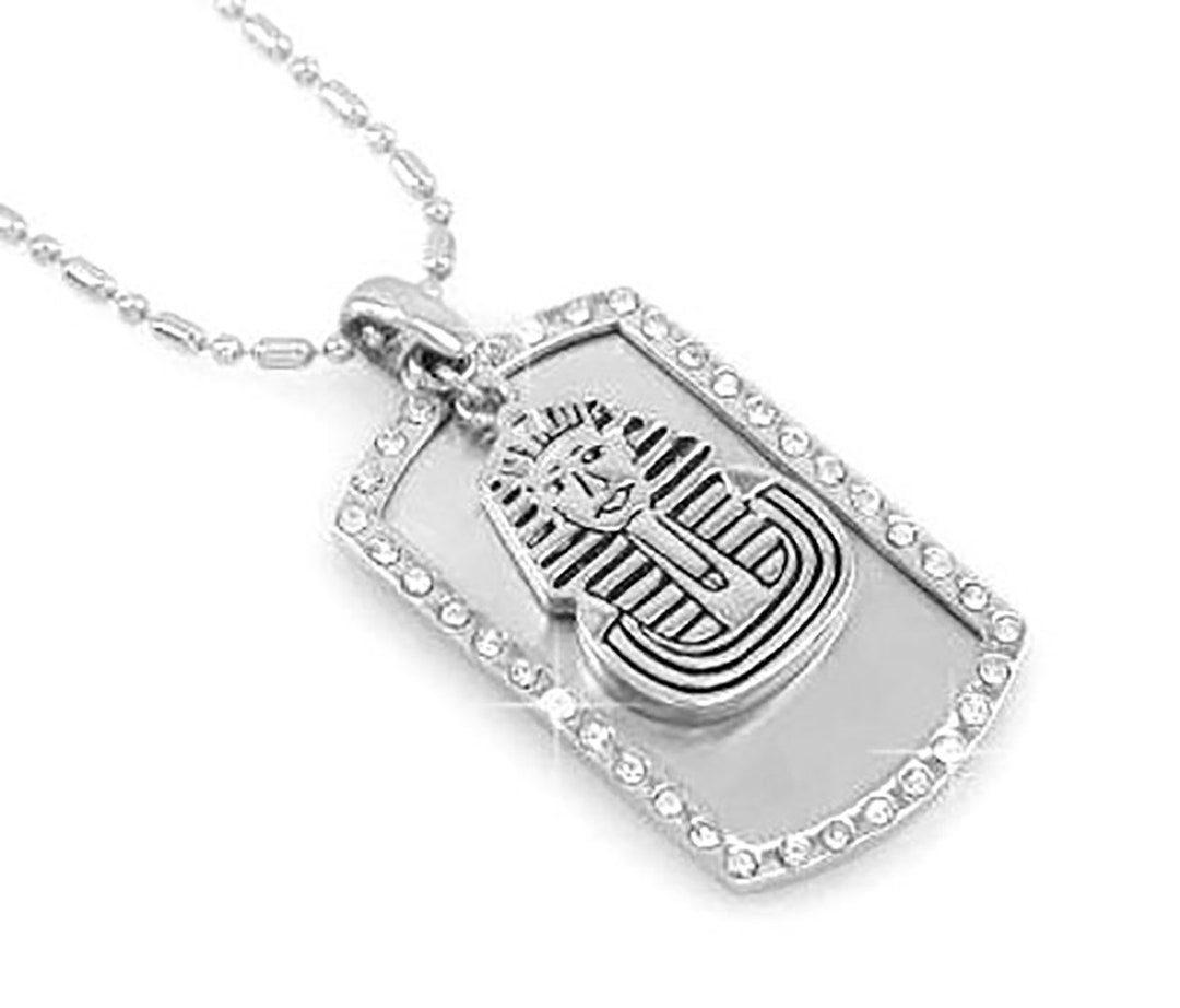 GIFTS INFINITY Unisex King Tut Bing Hip Hop Pendant Dog Tag Necklace ...