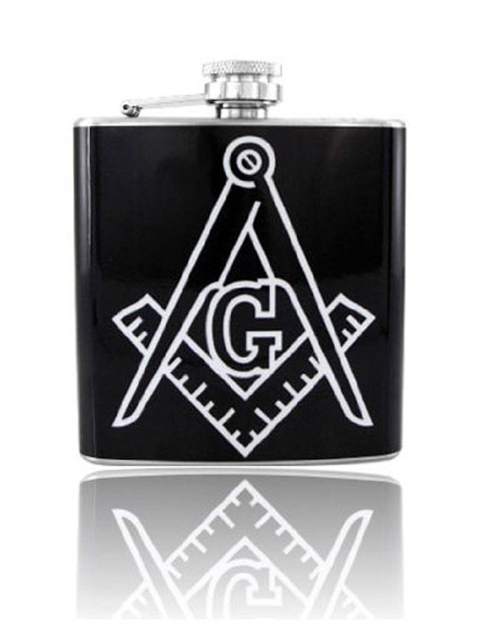 6oz Masonic / Mason Vinyl Wrap Stainless Steel Flask 1 | Etsy