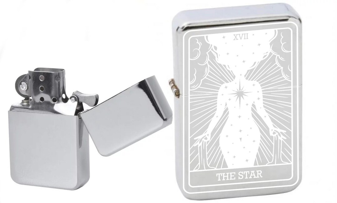 Laser Engraved Tarot Card Lighter: the Star Major Arcana - Etsy