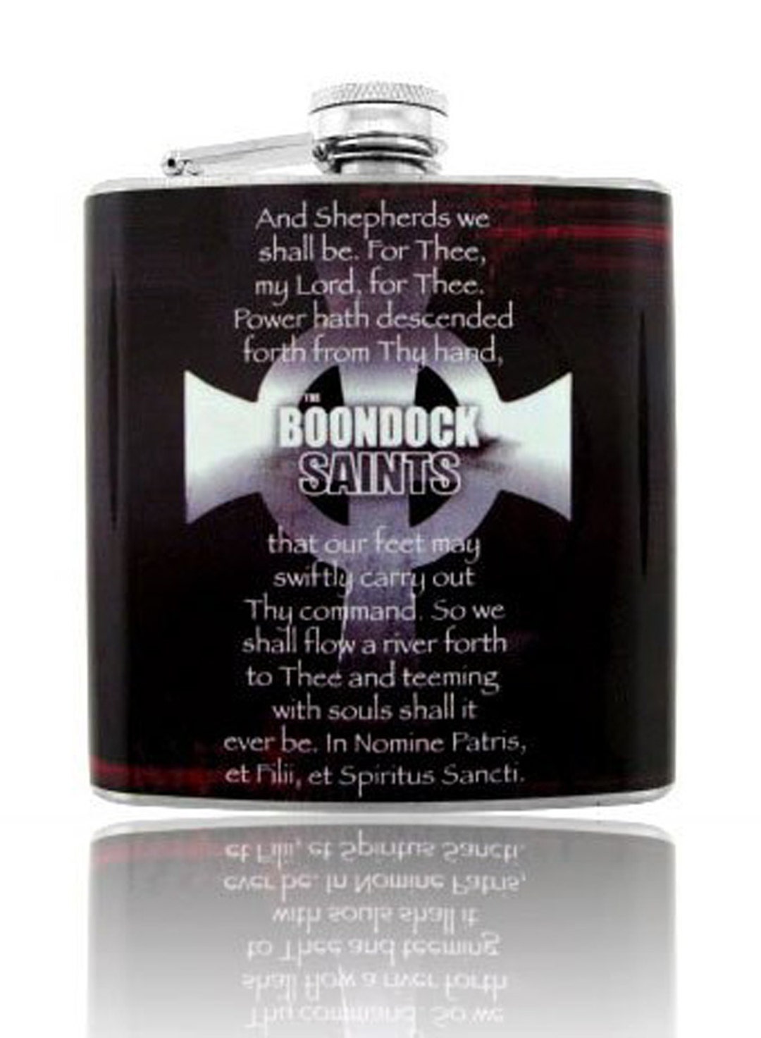 6oz Boondock Saints Prayer Vinyl Wrap Stainless Steel Flask (4) - Etsy