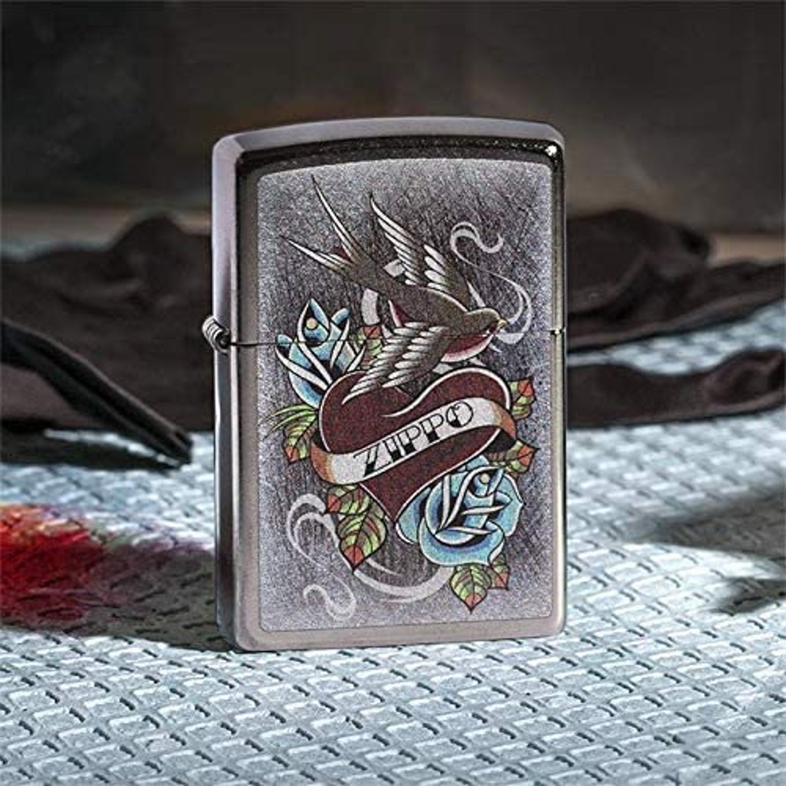 Custom Personalized Zippo Vintage Tattoo Street Chrome - Etsy