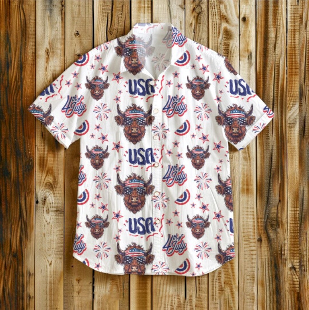 Black Angus Cattle in American Flag, Independent Day's Gift. July of ...