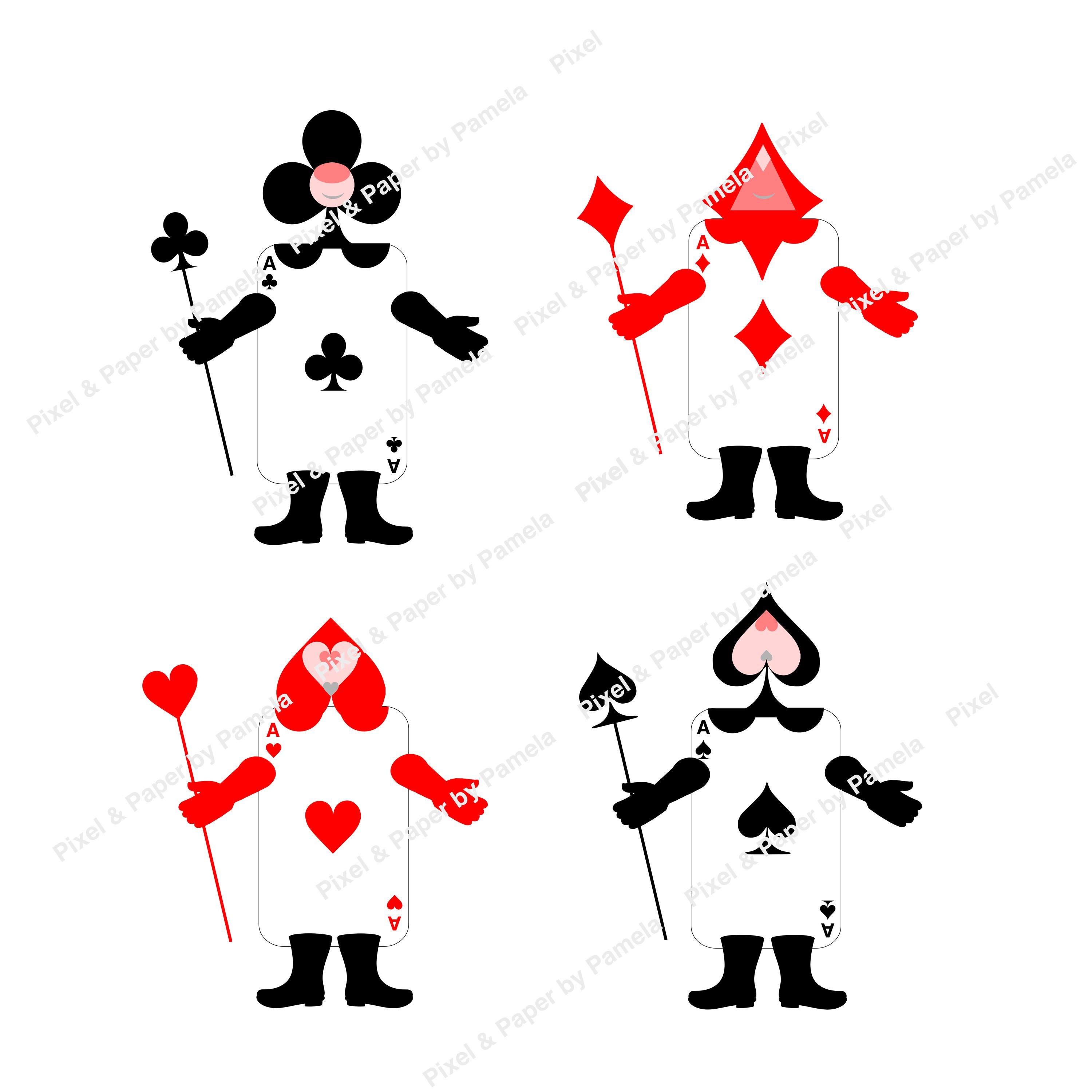 Alice in Wonderland Card Soldier SVG: Party Decor (digital Download) - Etsy