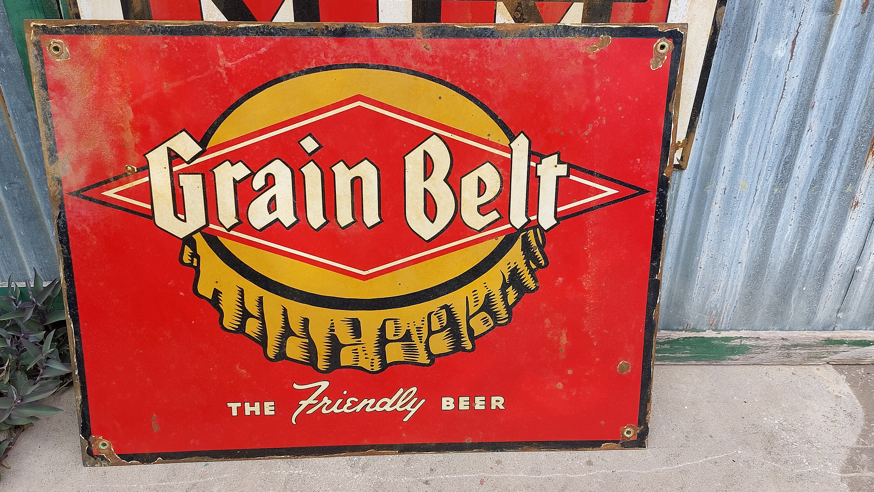 Grain Belt Beer Bottle Cap Sign - Etsy