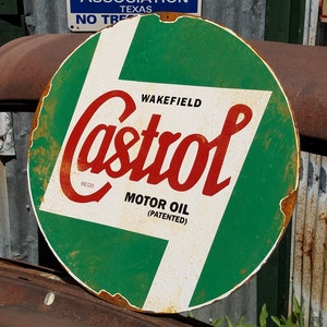 Castrol Motor Oil Sign - Etsy