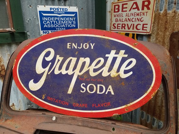 Grapette Soda Sign | Etsy