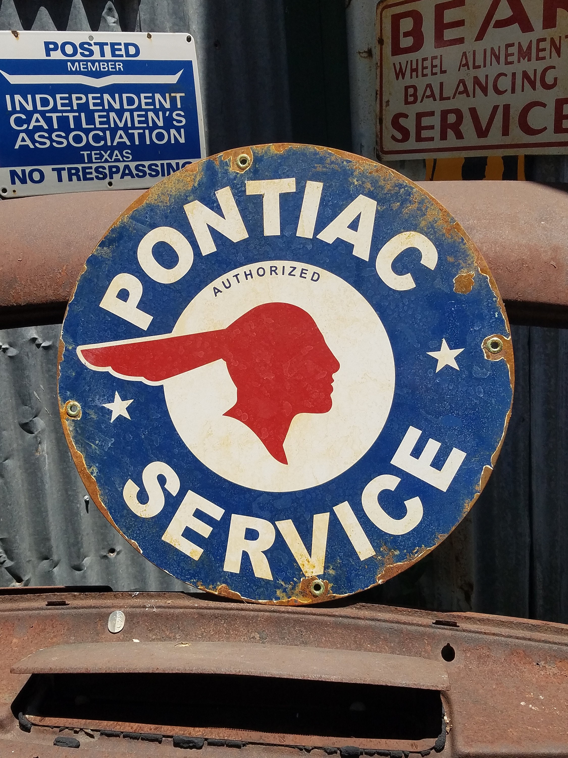 24" Dia. Pontiac Service Sign - Etsy