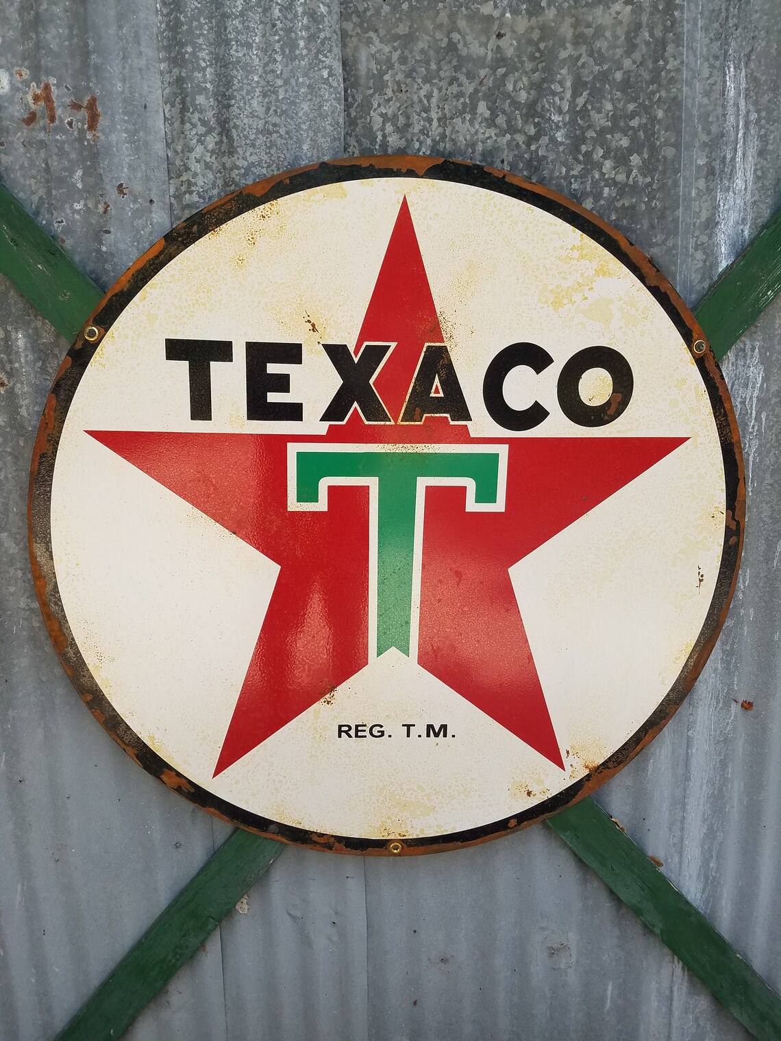 Texaco Sign 42.5 Dia. - Etsy