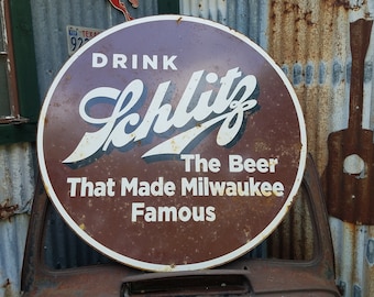 Vintage 1976 Schlitz Beer Vintage Rotating Globe Light Cash Register ...