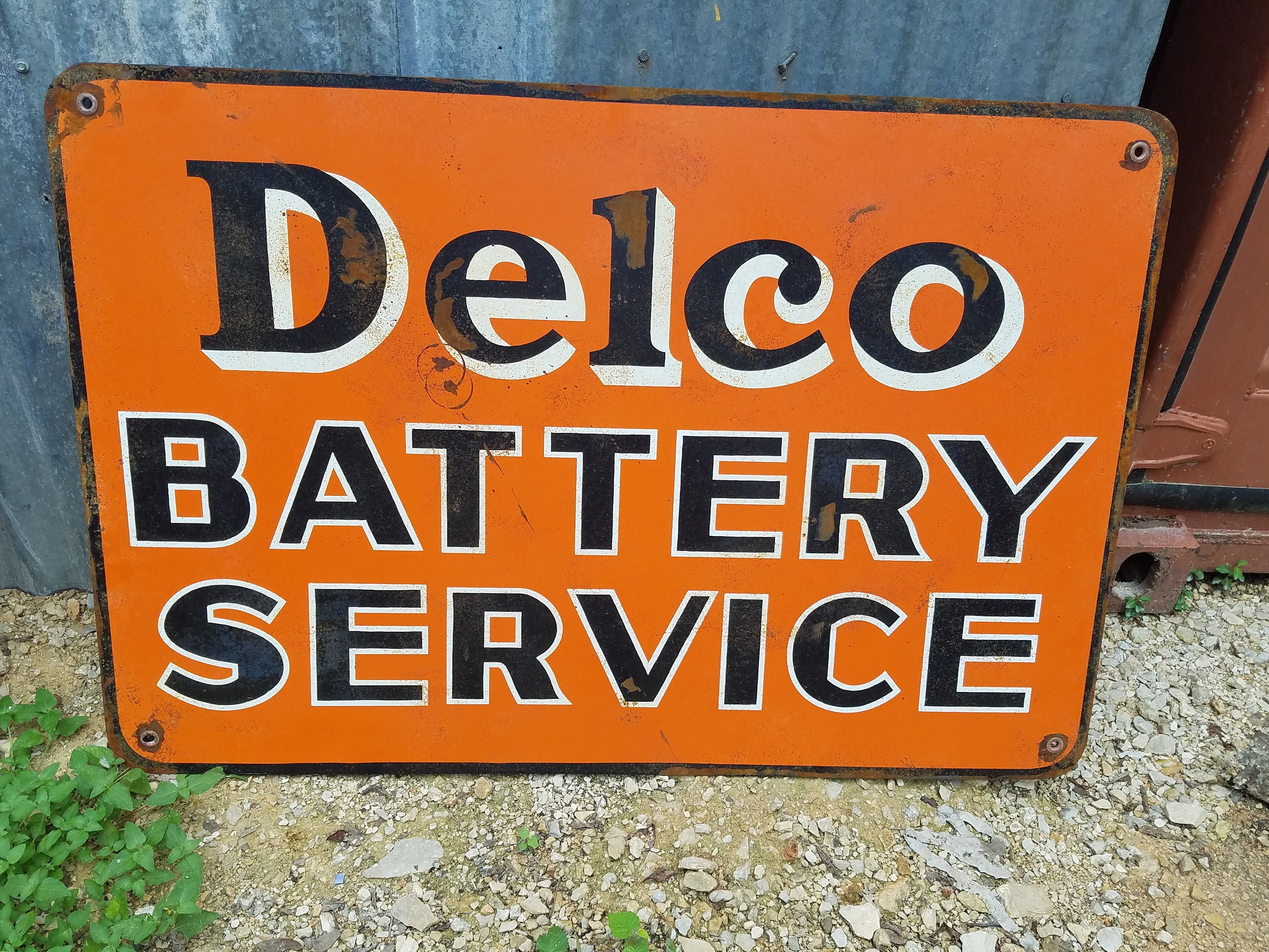 Delco Battery Service Sign - Etsy