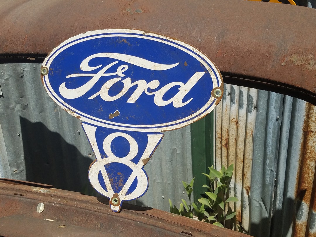 19" X 20" Ford V8 Sign (1939) - Etsy
