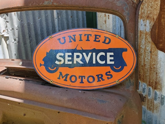 United Motors Service Sign single Faced | Etsy