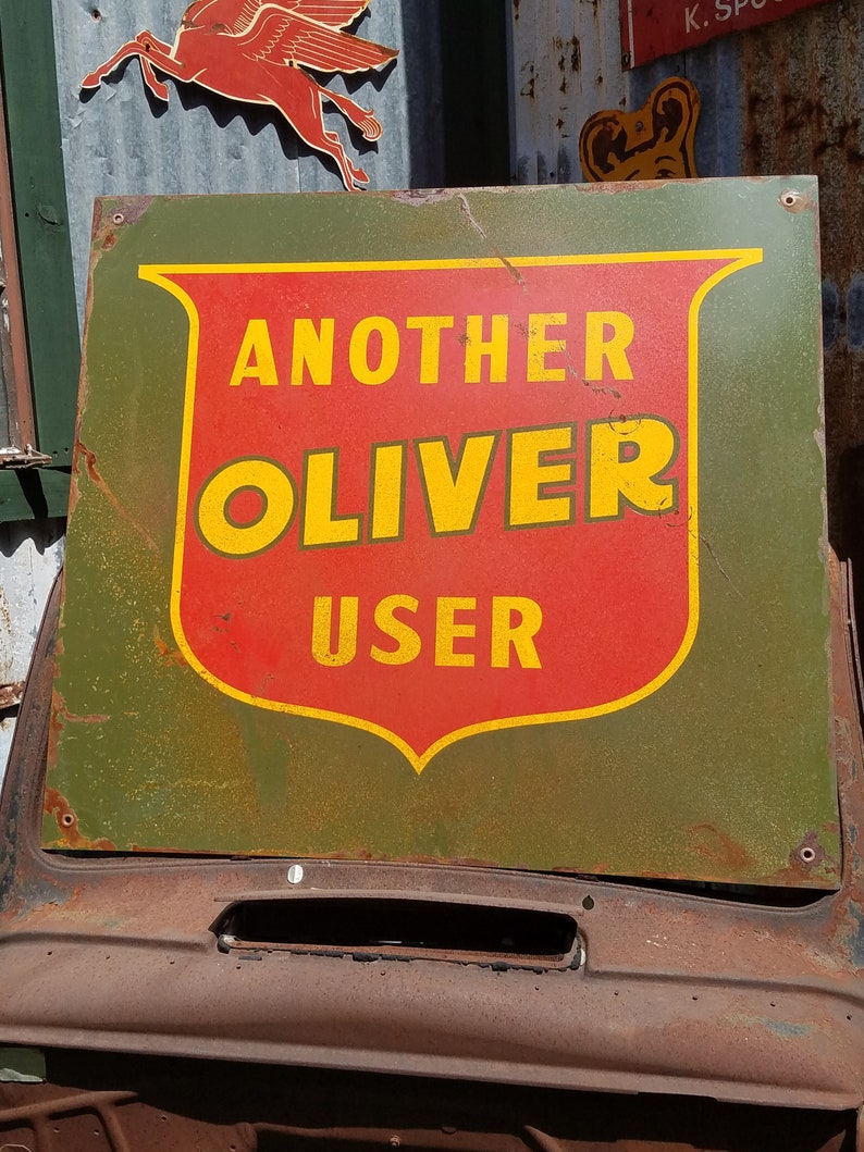Oliver Tractor Sign - Etsy