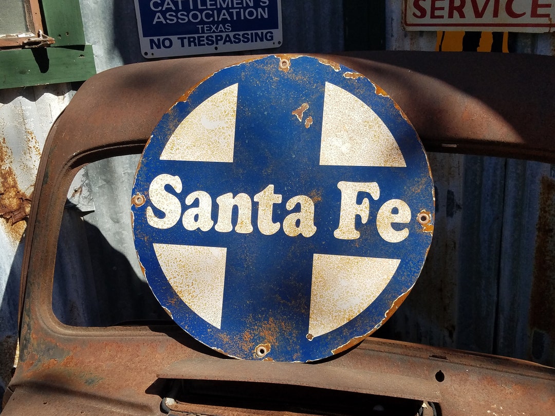 Santa Fe Railroad Sign - Etsy