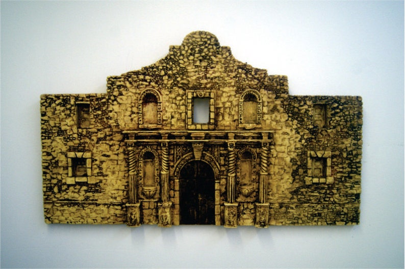The Alamo 2D Sculptural Model - Etsy