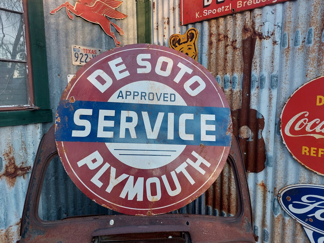 42 Desoto & Plymouth Service Sign - Etsy