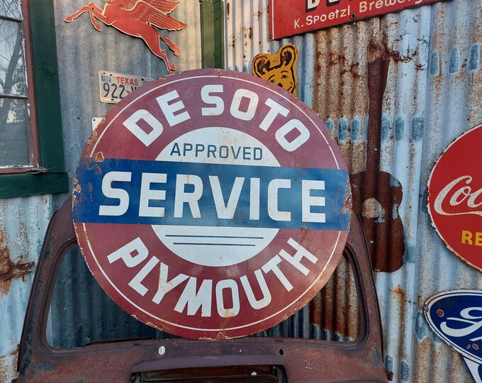 42" Desoto & Plymouth Service Sign - Etsy