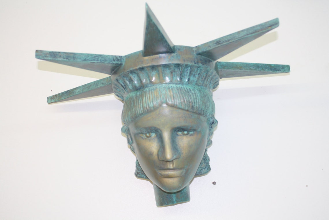 Fiberglass Lady Liberty "libby" Head Sculpture - Etsy
