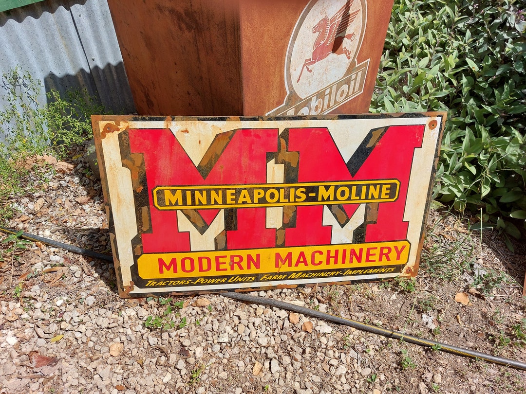 Minneapolis - Moline Tractor Sign - Etsy