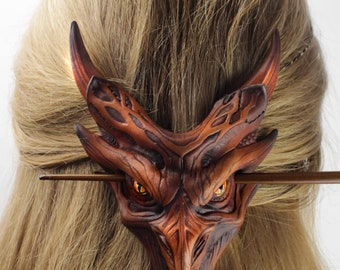 Leather Hair Clip - Etsy