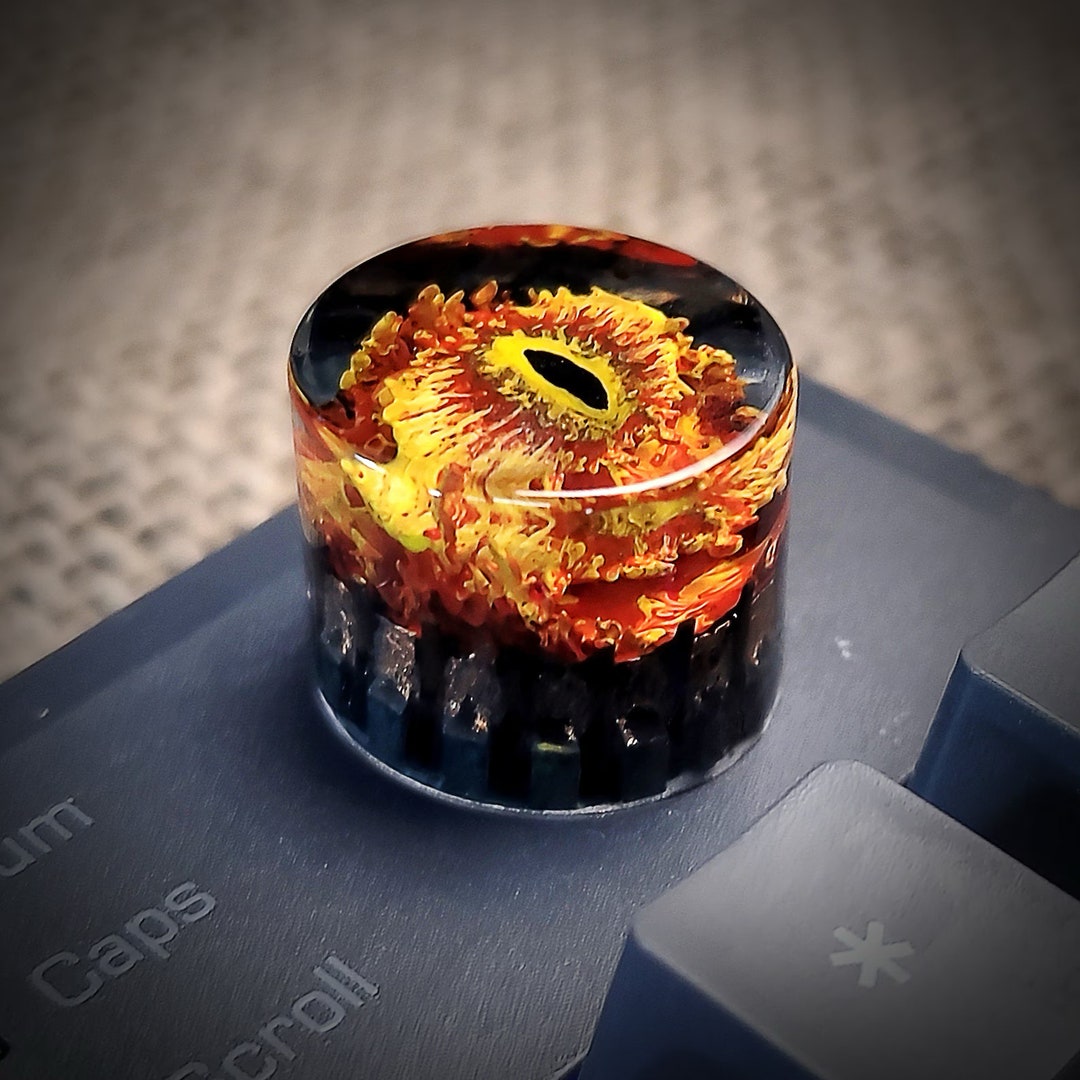 The Lord of the Rings Eye Sauron Knob for Keyboard, Resin , Custom Knob ...