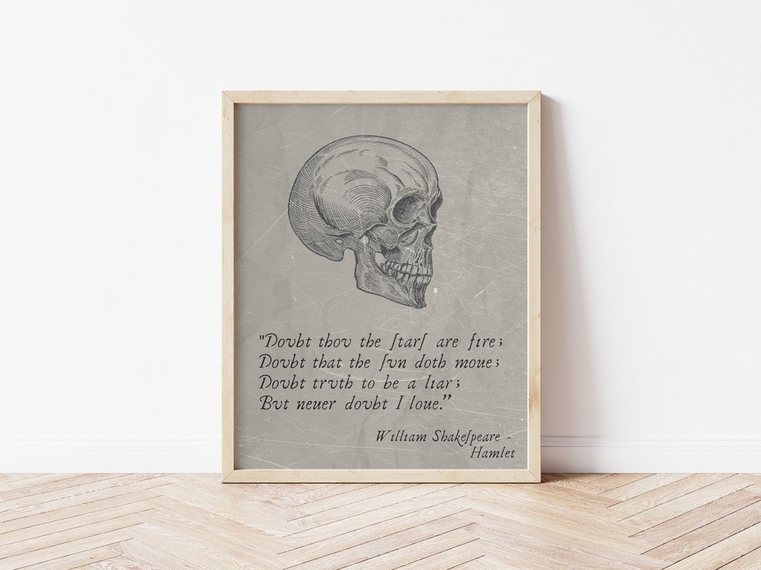 Hamlet Poster Print · Printable Home Decor · 8 X 10 Digital Art ...