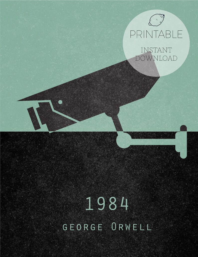 ORWELL Printable Home Decor 8 X 10 Digital Art Instant | Etsy