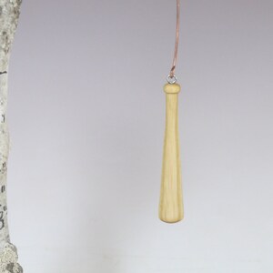Baseball Bat Ornament, Unique Ash Baseball Bat, Turned Wood Baseball ...