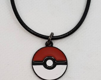 Pokeball Necklace | Etsy