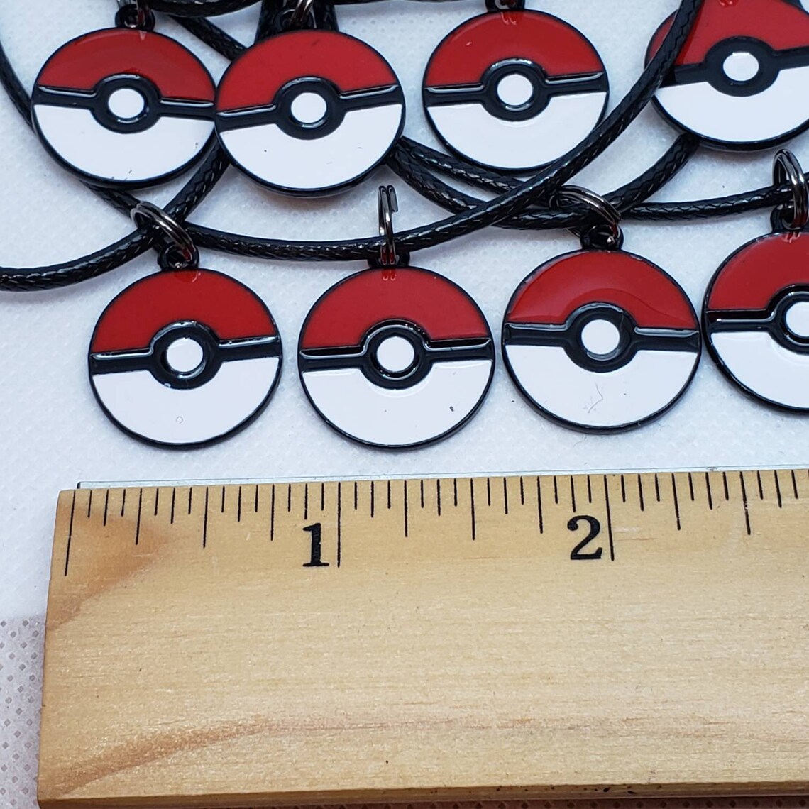 Pokemon Pokeballs Lot of 10 Necklaces Party Favors Pokeball Metal ...