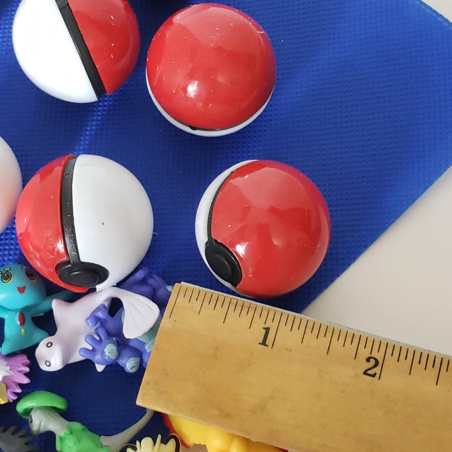 Pokemon Party Favors 12 Pokeballs and 24 Figurines Pikachu Cake Toppers ...