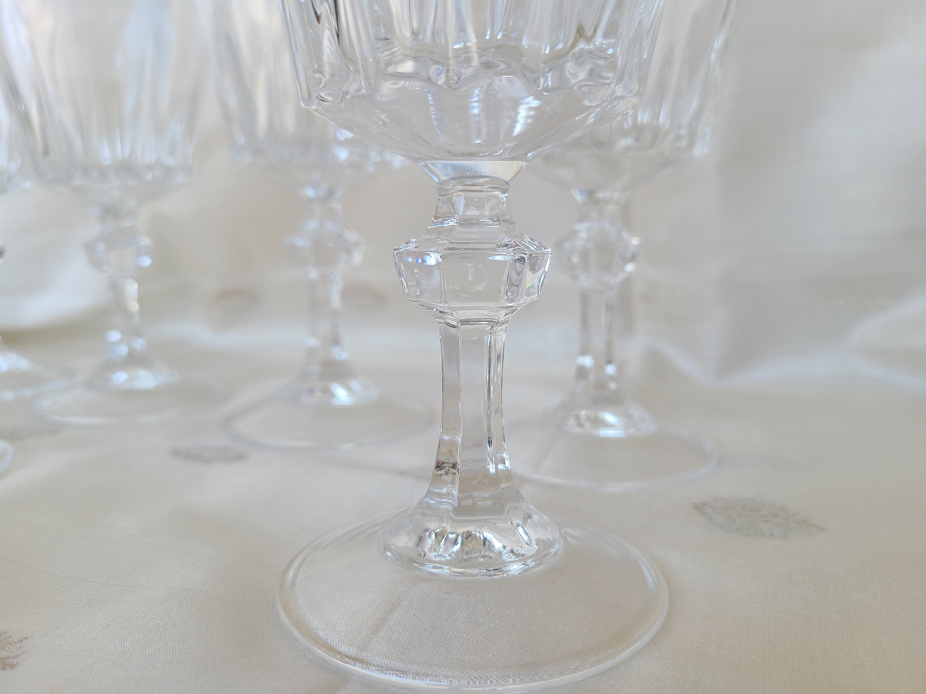 Vintage Crystal Stemware by princess House Esprit | Etsy