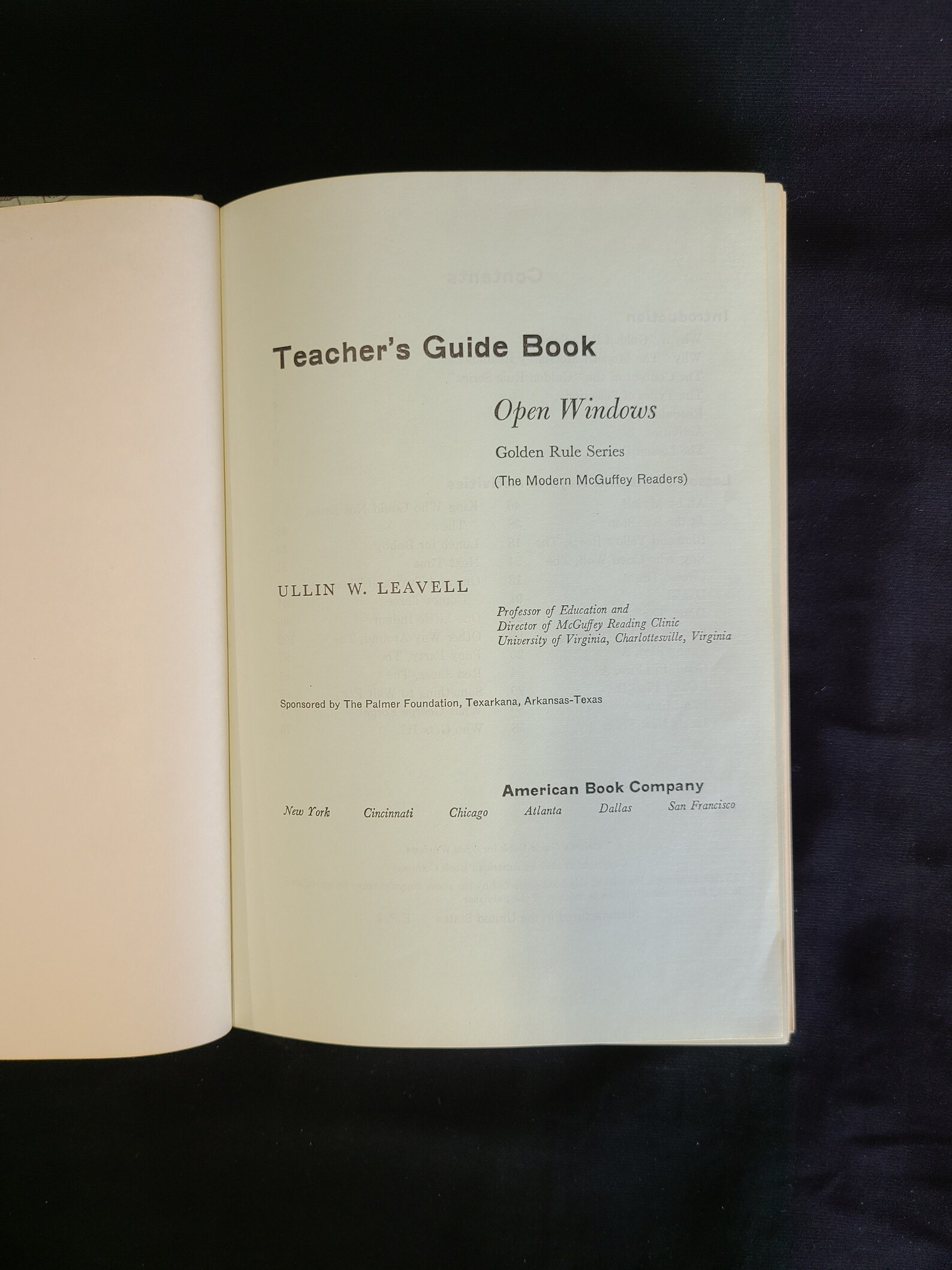 Vintage 1957 Collectible Children's Book, Teacher's Guide Book Open ...