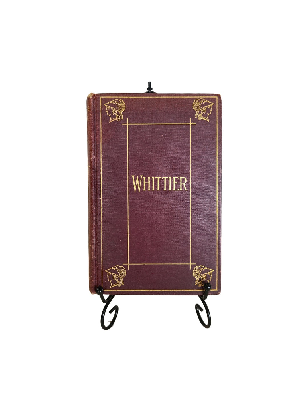 Whittier's Poems Antique Book, by John Greenleaf Whittier, Hurst & Co ...