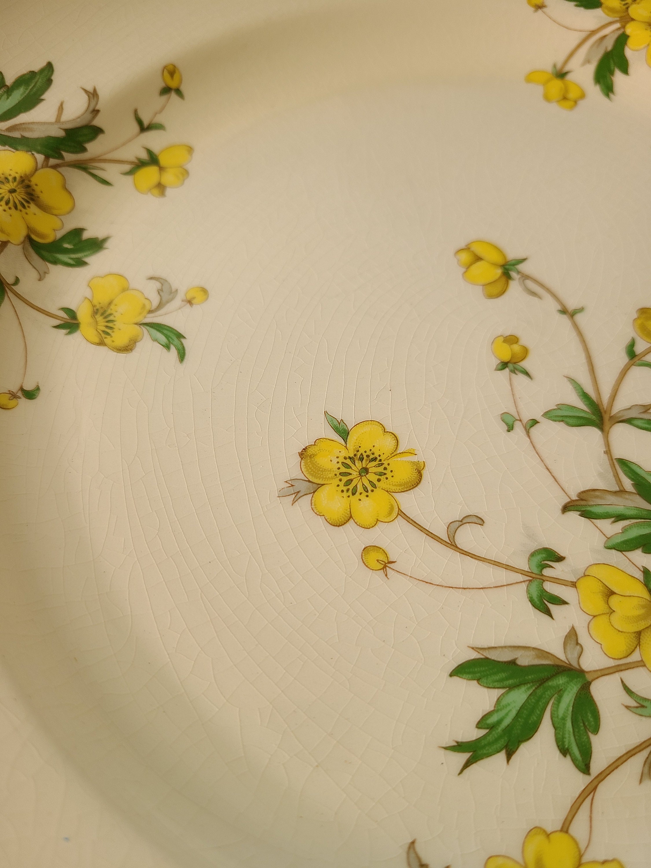 Vintage Edwin Knowles China Dinner Plates Pattern Buttercup | Etsy