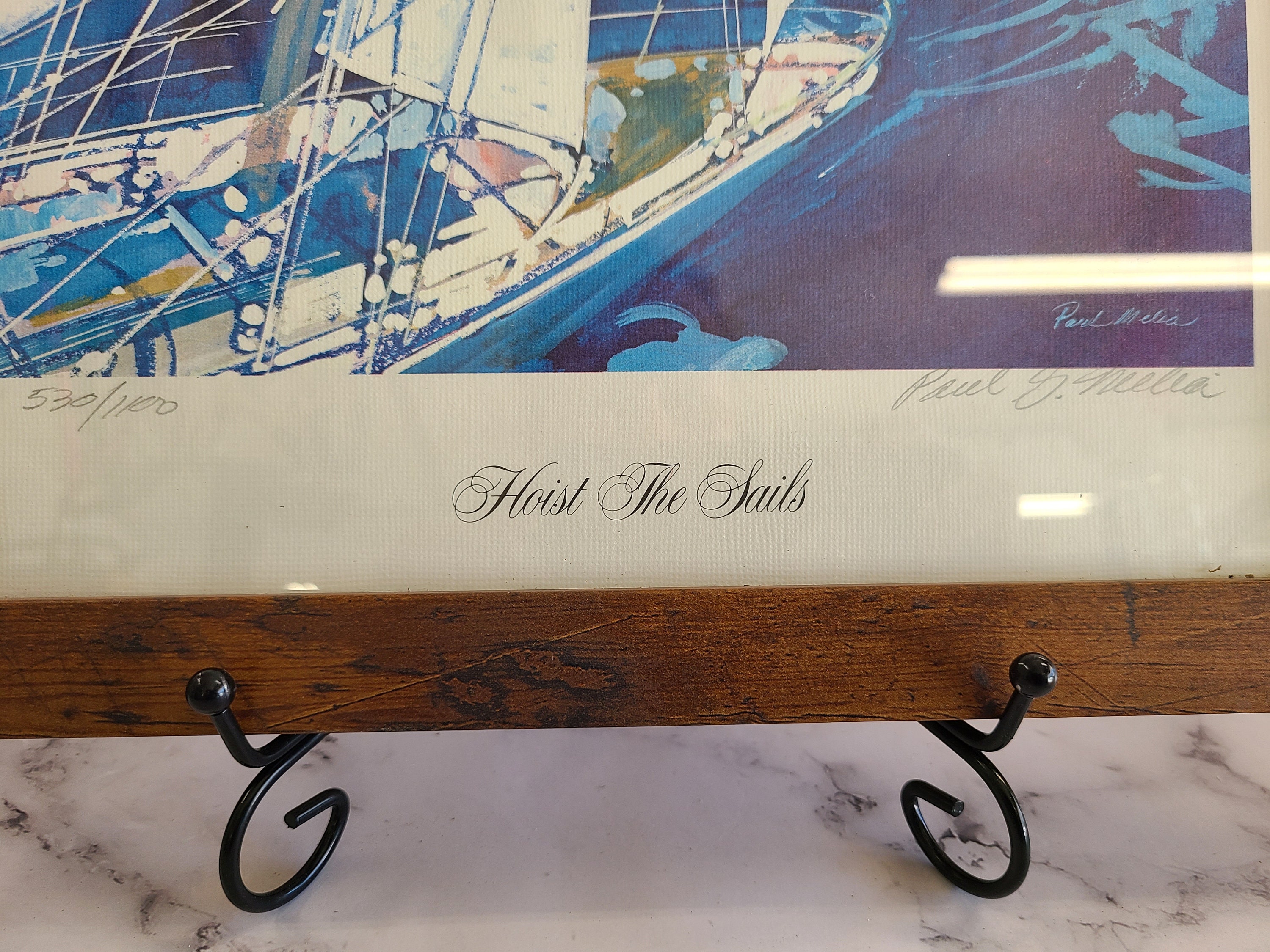 Vintage Lithograph, Hoist the Sails, by Paul Melia, Limited Edition ...