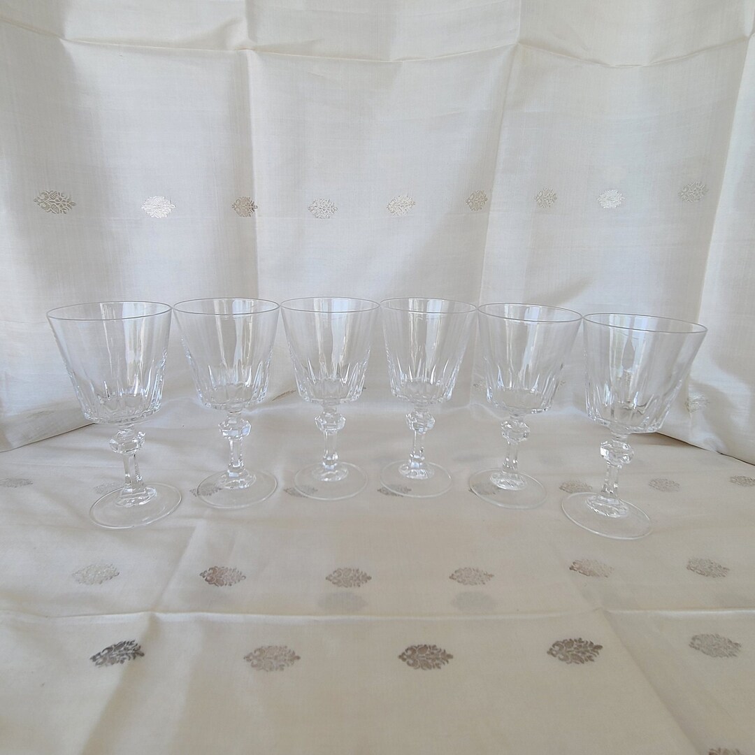 Vintage Crystal Stemware by "princess House, Esprit" Set of 6 Crystal ...