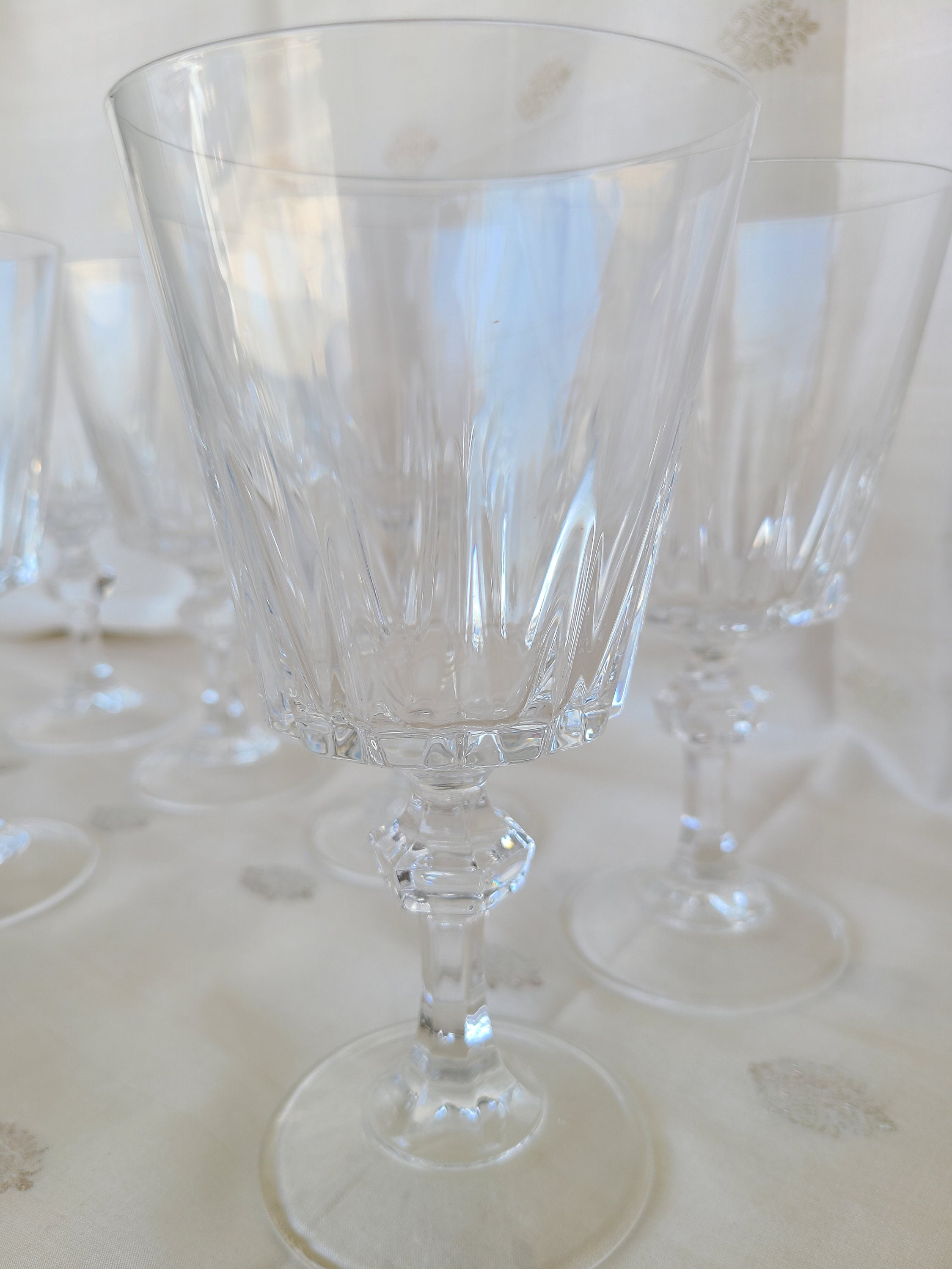 Vintage Crystal Stemware by princess House Esprit | Etsy