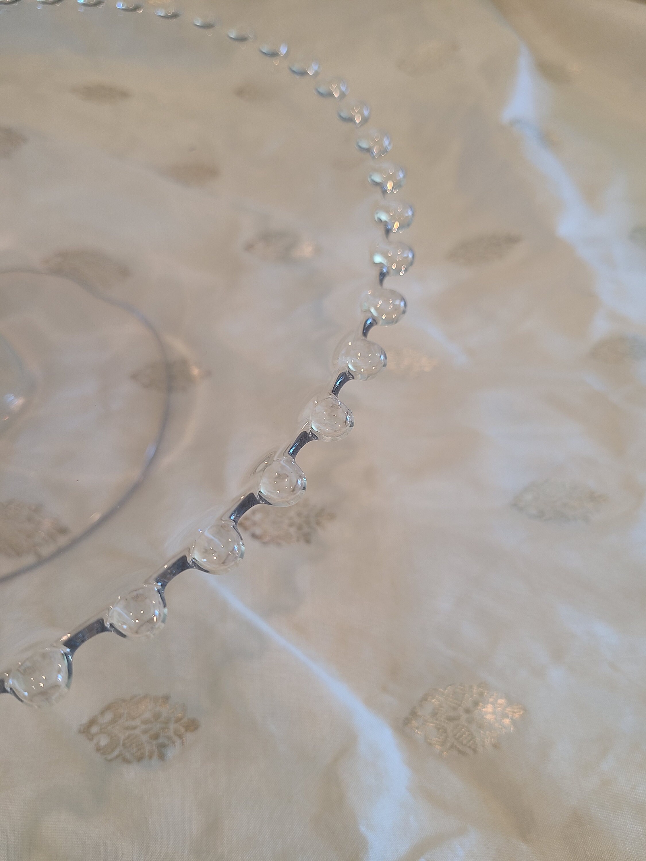 Vintage Candlewick Low Cake Stand, Imperial Glass Ohio, Clear Stem 3400 ...