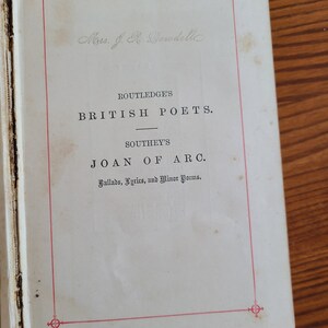 Antique Joan of Arc Poetry Collection: Robert Southey's Ballads, Lyrics ...