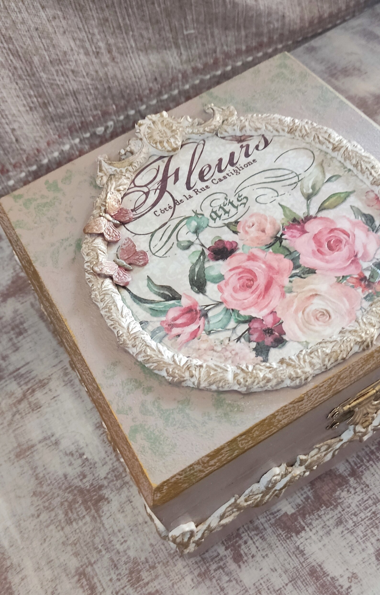 Vintage Wooden Box, Storage Box - Etsy
