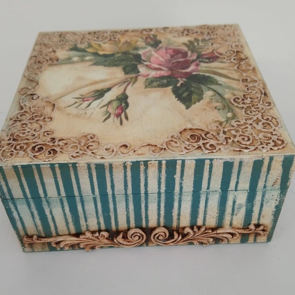 Decoupage Wood Box - Etsy