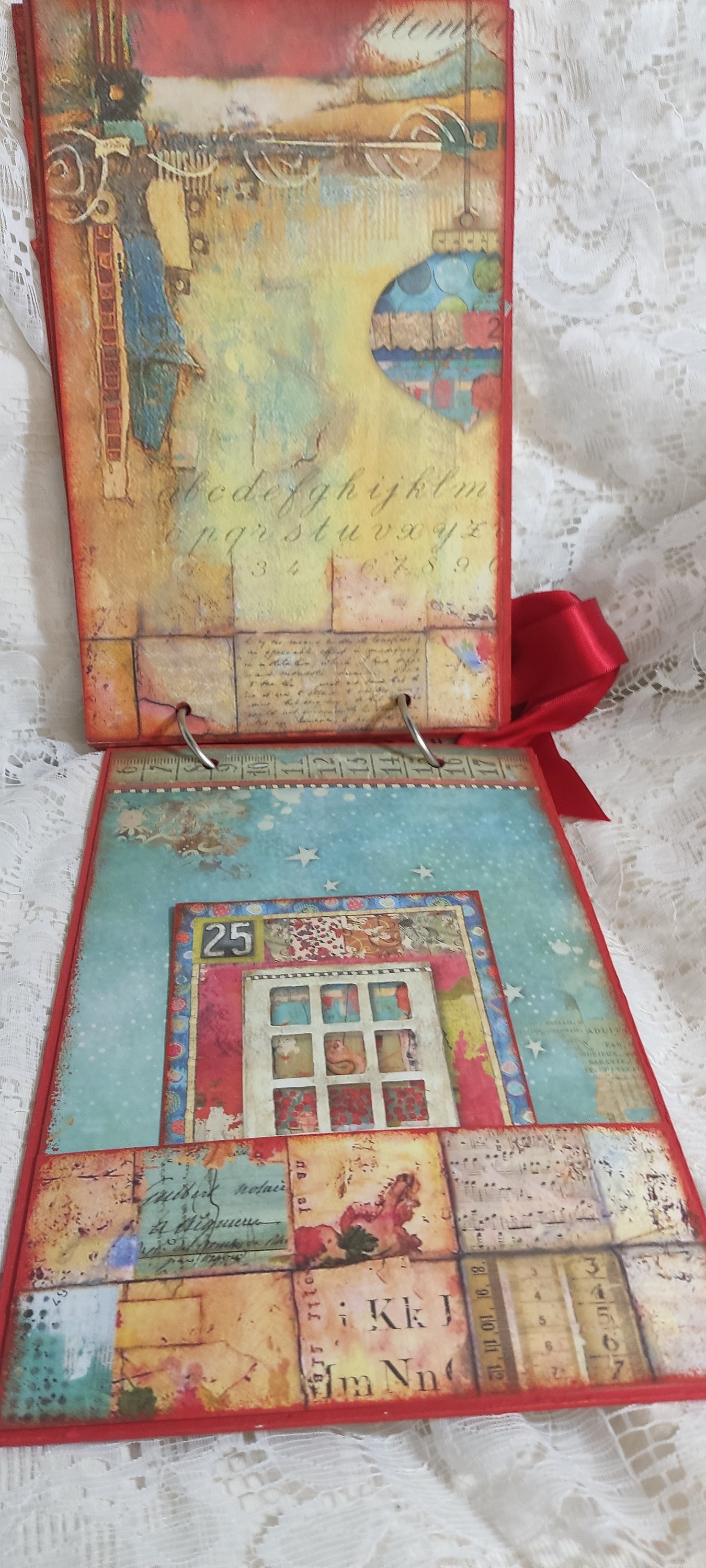 Handmade Christmas Scrapbook Journal – Festive Holiday Memory Album - Etsy