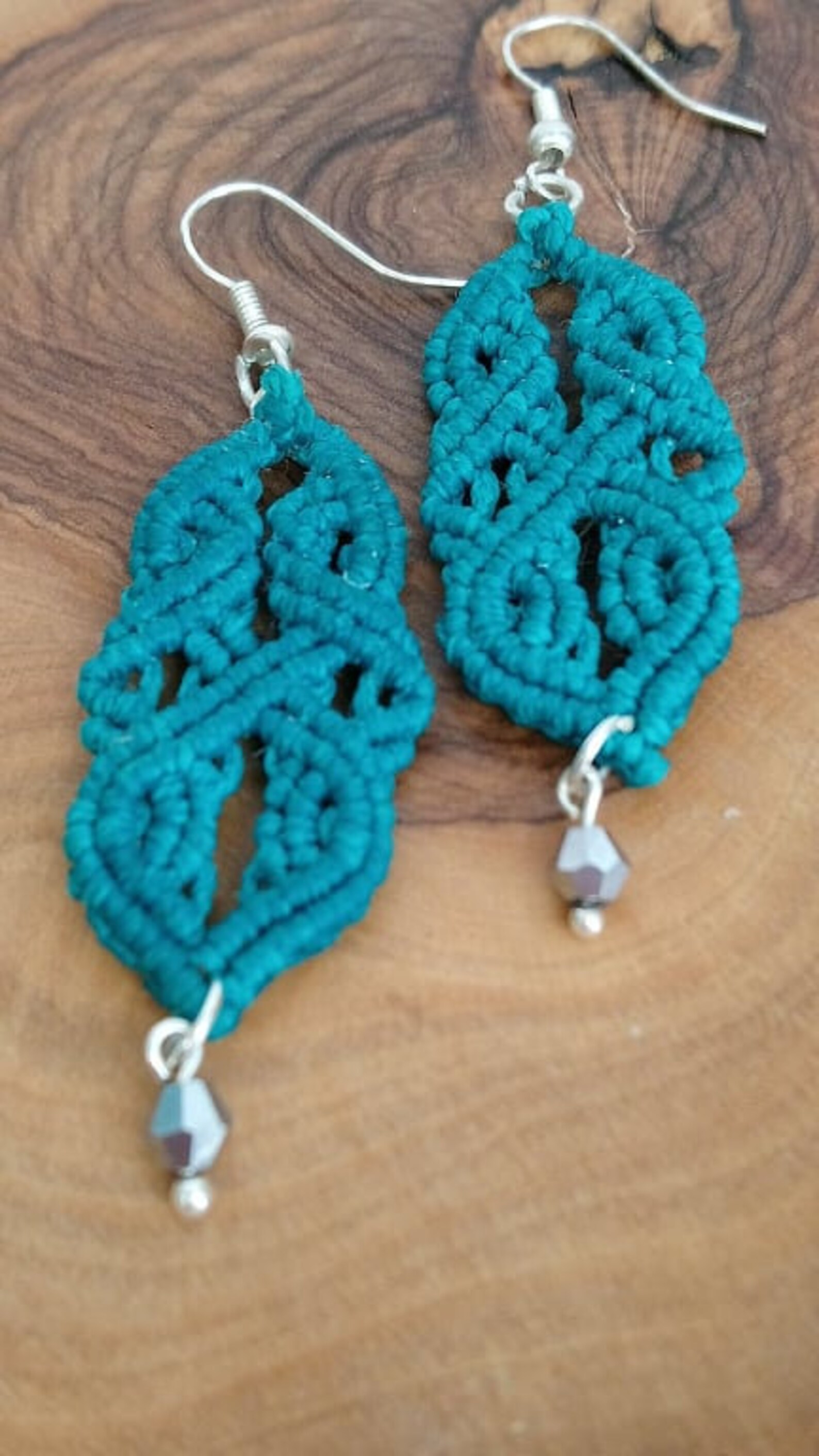 Macrame Earrings, Bohemian Earrings. - Etsy