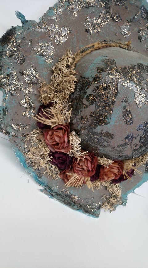 Hat Wall Decor Plaster Cast Decoration Hat - Etsy