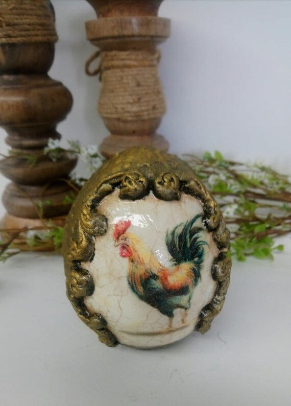 Easter Eggvintage Easter Egg Ceramic Eggeaster Decoration | Etsy