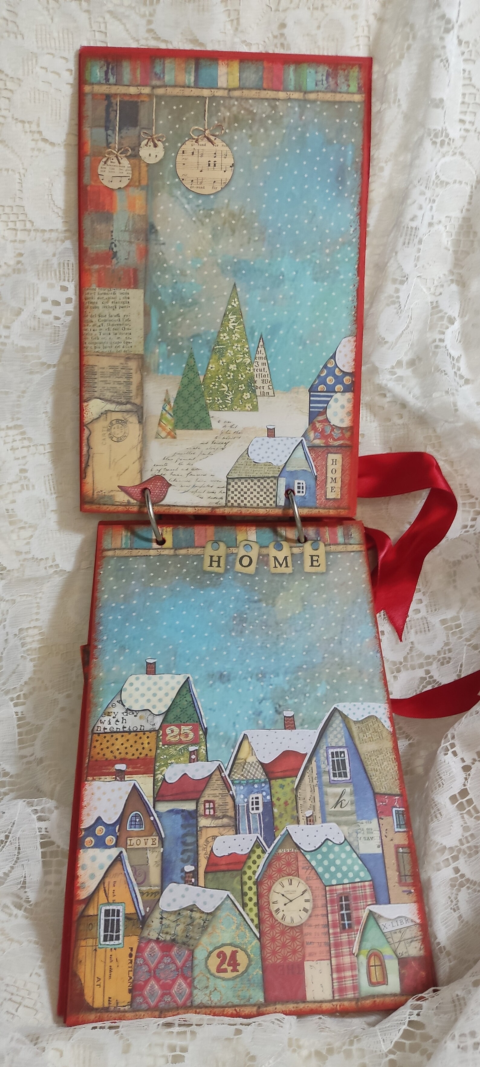 Handmade Christmas Scrapbook Journal – Festive Holiday Memory Album - Etsy