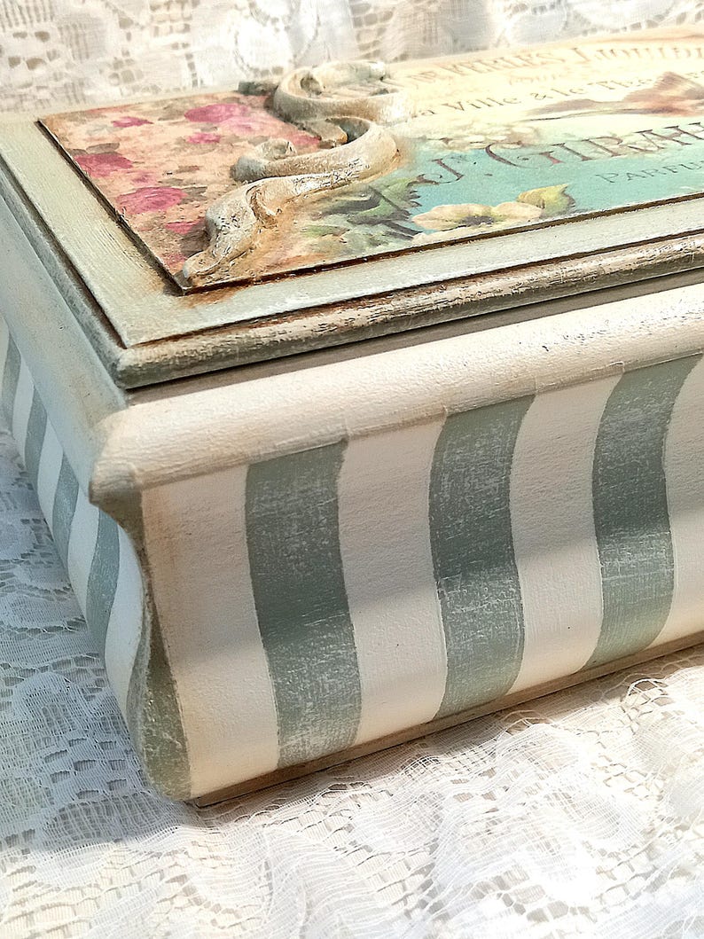 Handcrafted Shabby Chic Wooden Jewelry Box – Baroque Decor - Etsy