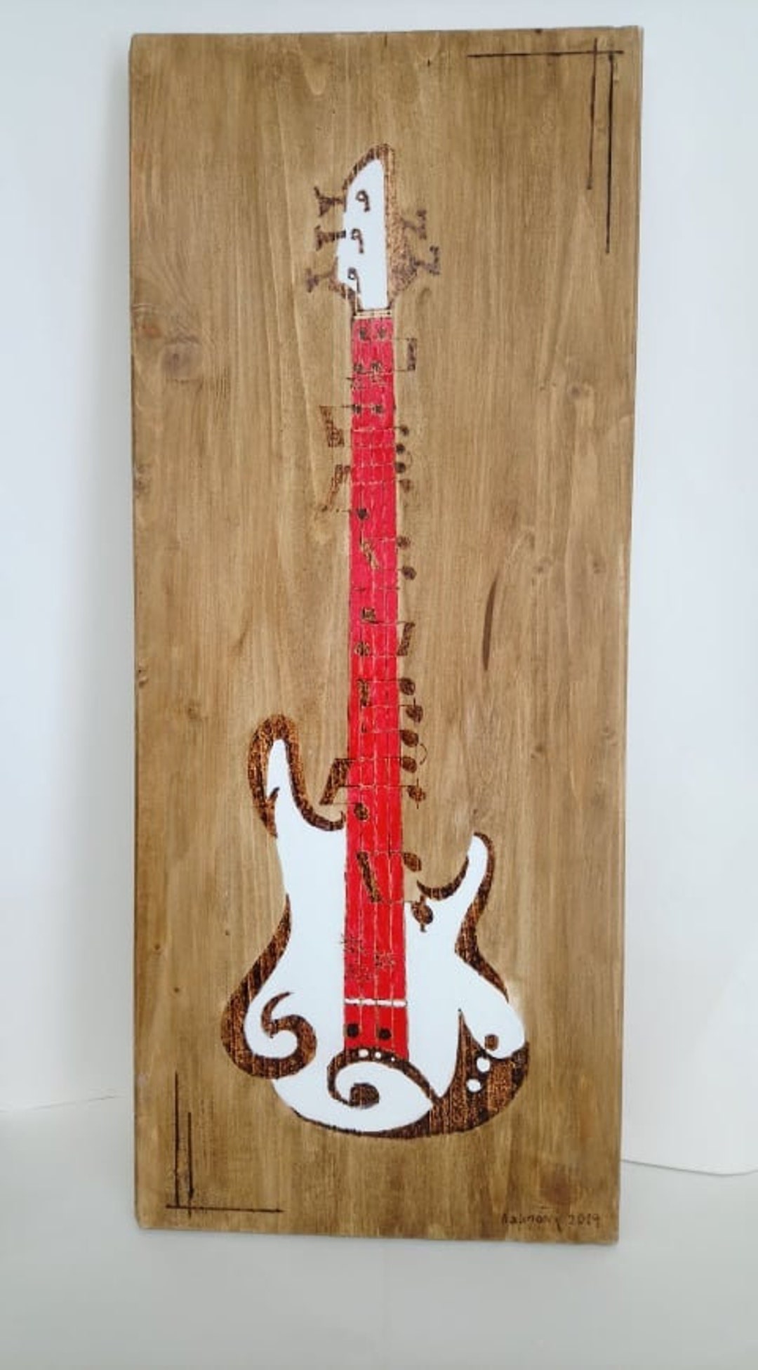 Pyrography Art Wood Burning Art Guitar Pyrography Art - Etsy